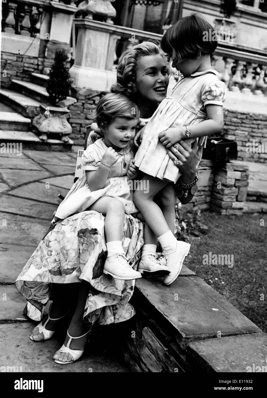 Actress Linda Christian visits daughters Stock Photo - Alamy