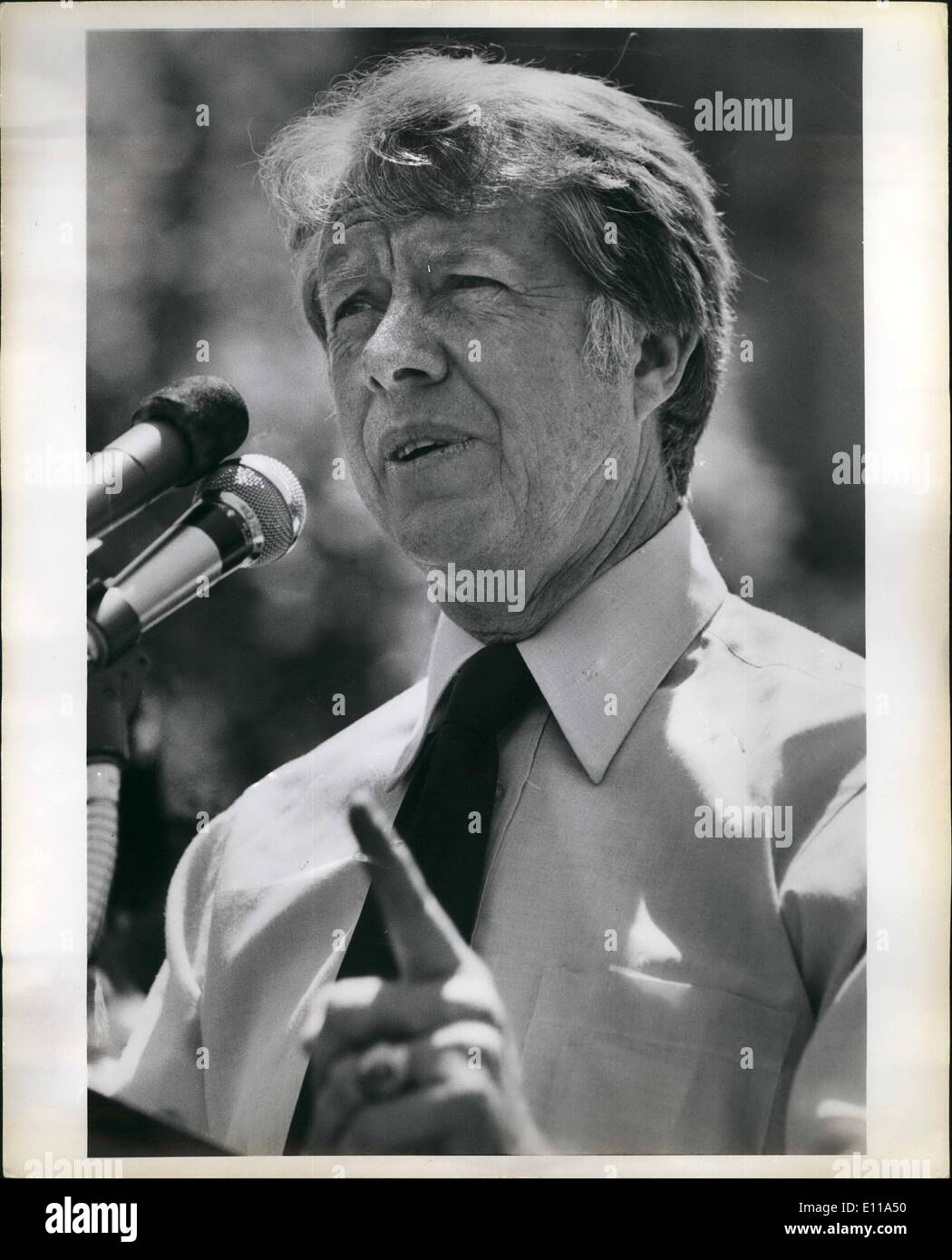 Jun. 06, 1976 - Jimmy Carter, speaking at election rally in the ...