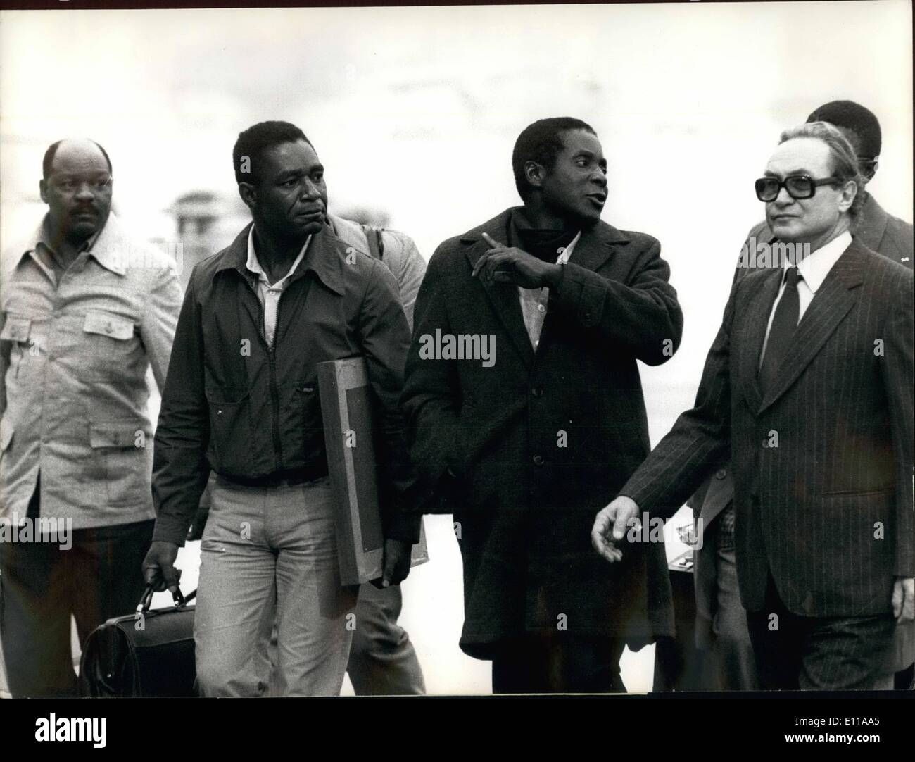 Oct. 10, 1976 - Robert G. Mugabe at the Rhodesia conference at Geneva ...