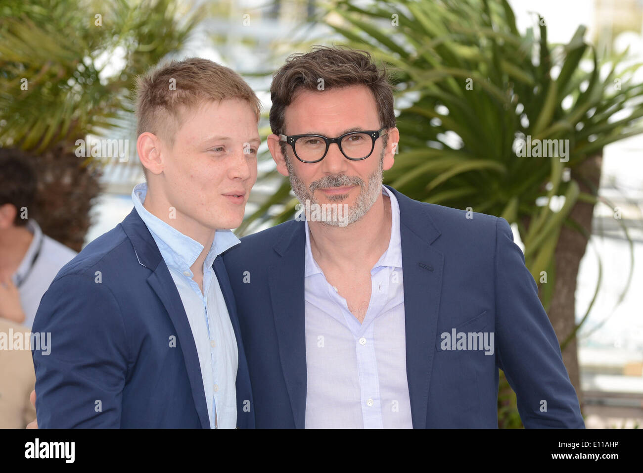 Cannes, France. 21st May, 2014. Actor Maxim Emelianov and director ...
