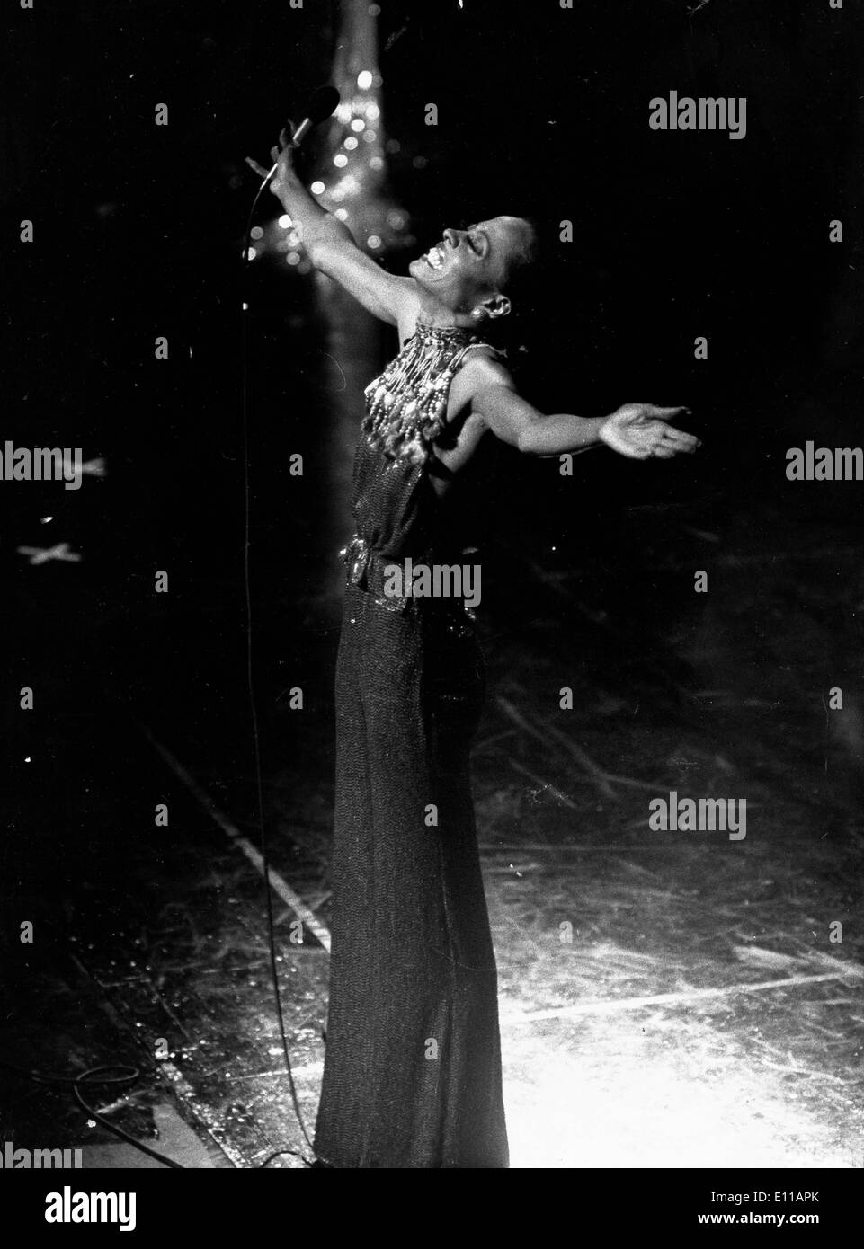 Jun 14, 1976; London, ENG, UK; Singer DIANA ROSS former member of The ...