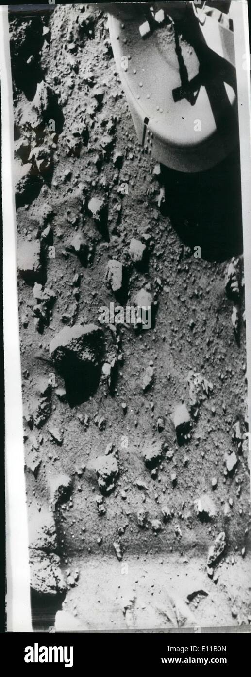 Jul. 07, 1976 - First pictures of the new red planet mars; This is the ...