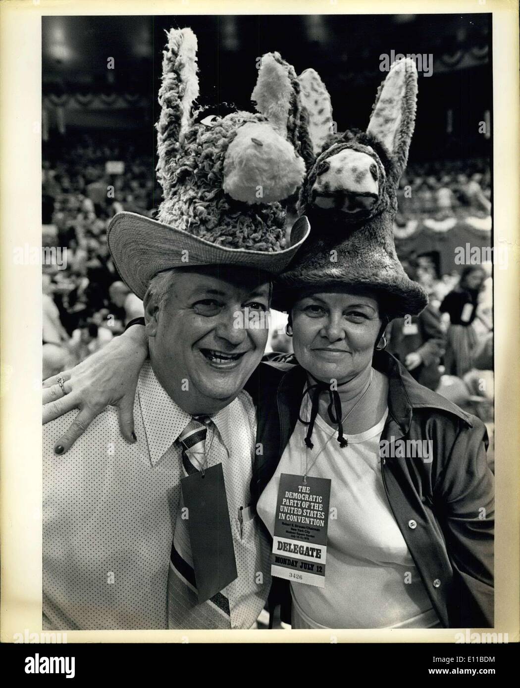 Jul. 14, 1976 - Delegates to the Democratic Convention Stock Photo - Alamy