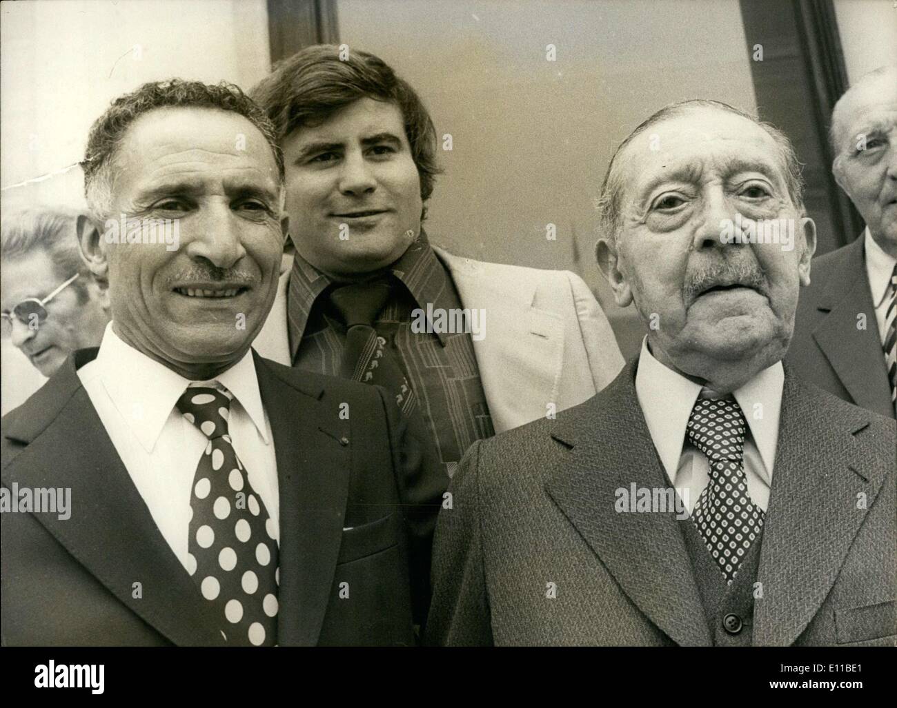Jul. 16, 1976 - Alain Mimoun won the gold medal for the marathon at the ...
