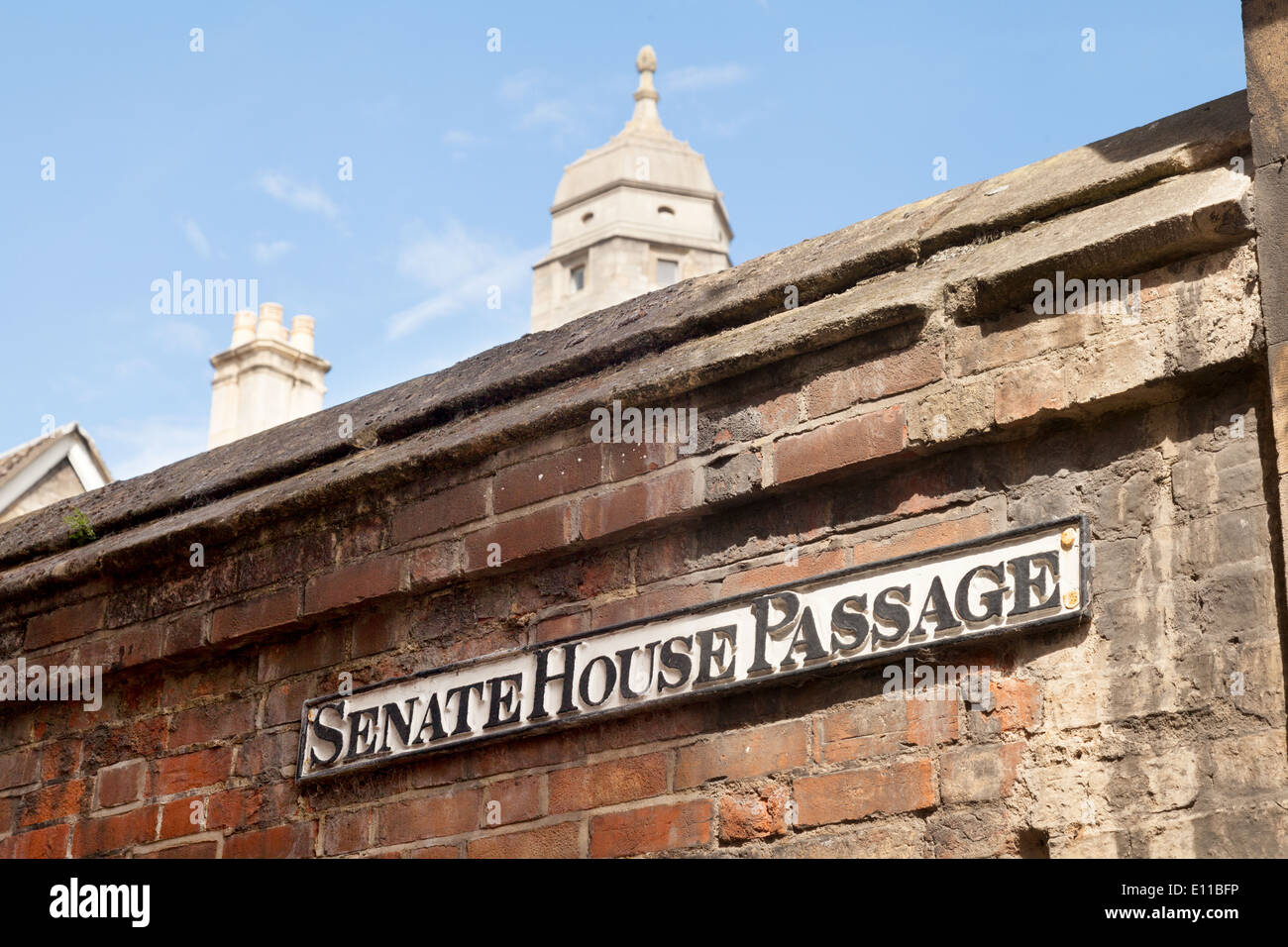 Senate House Passage road sign, Cambridge England UK Stock Photo - Alamy