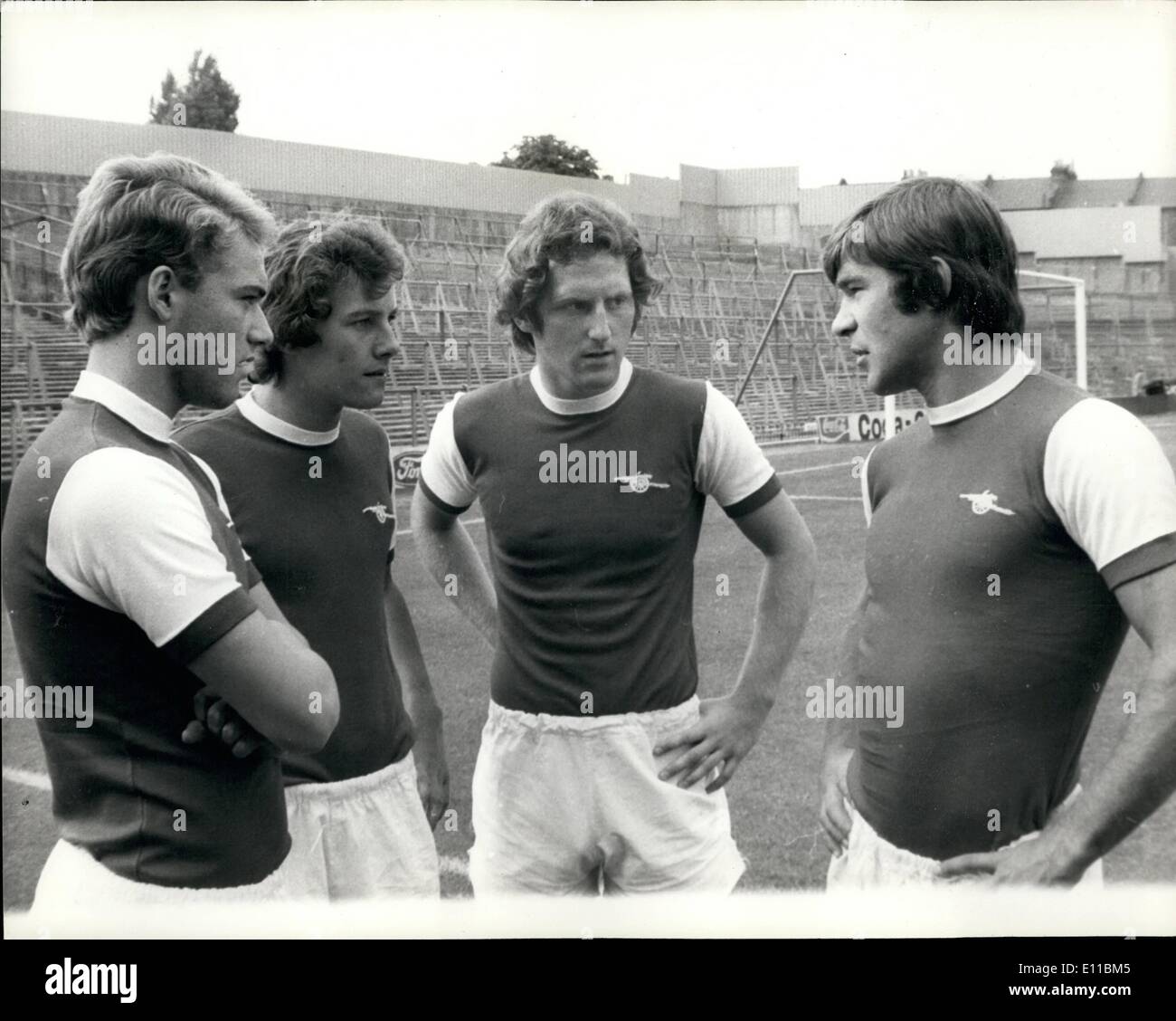 Aug. 08, 1976 - The Arsenal prepare for the coming season with their ...