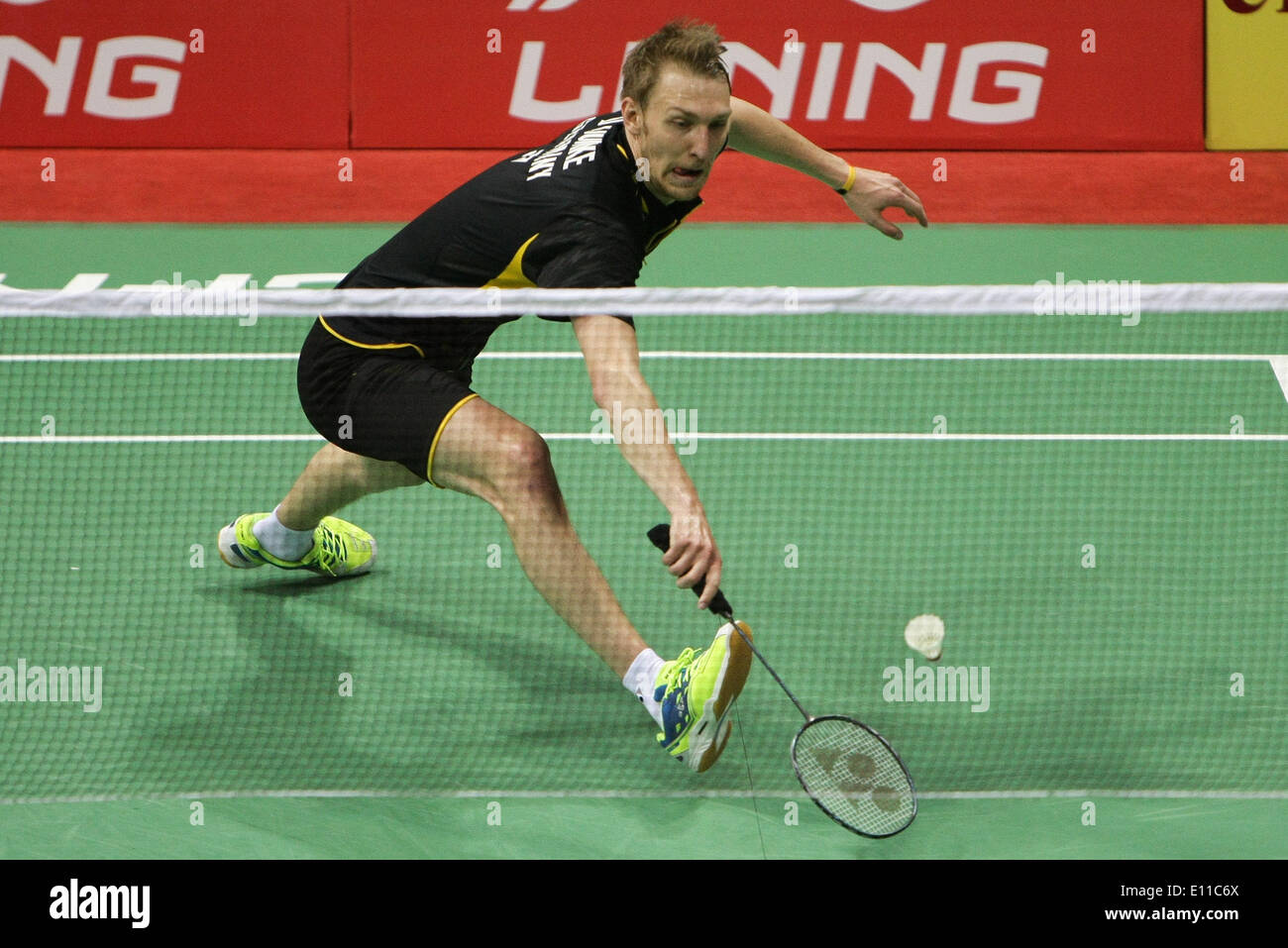 New Delhi. 21st May, 2014. Germany's Dieter Domke competes against ...