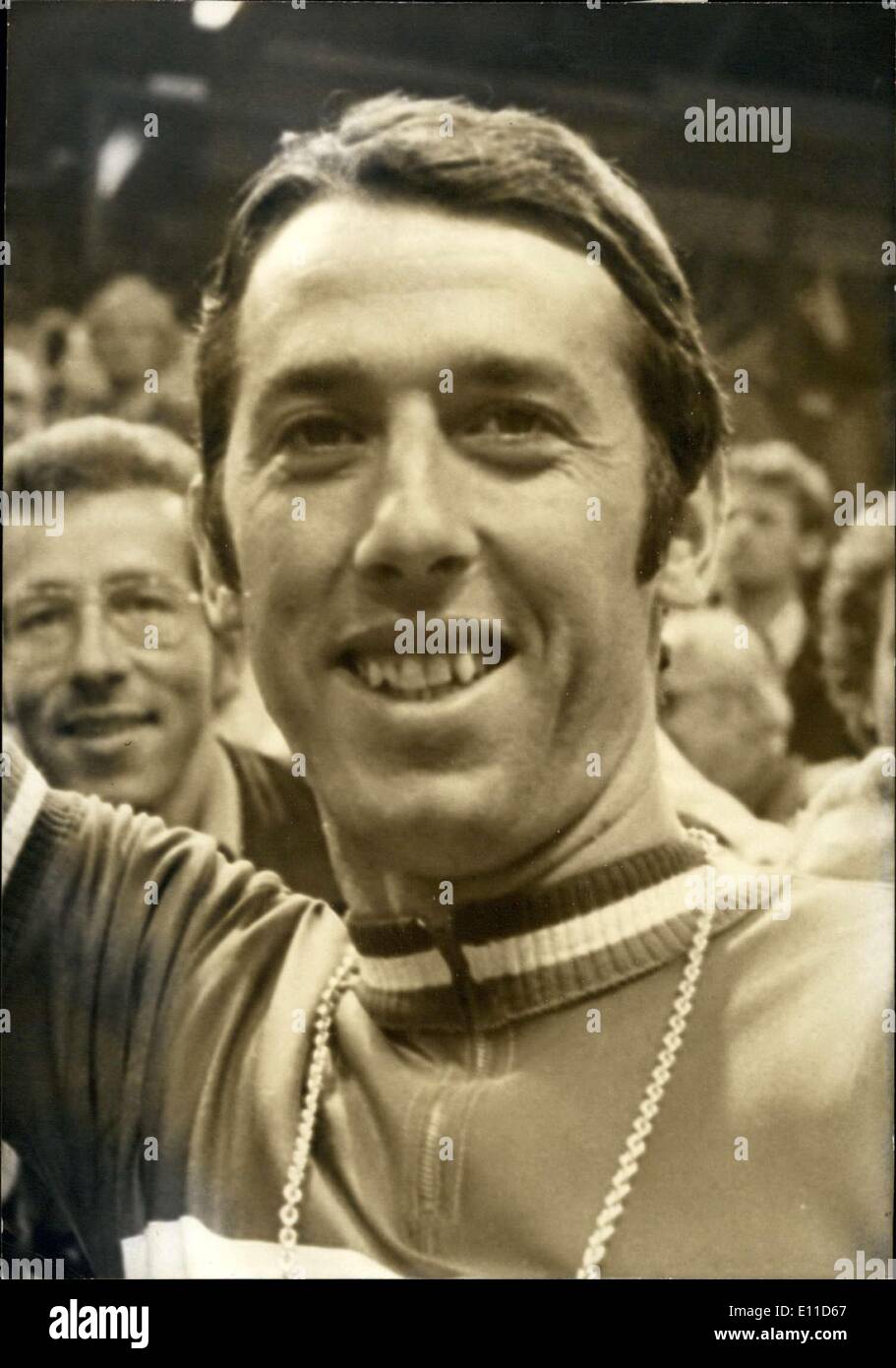 Feb. 11, 1977 - Daniel Morelon,champion cyclist in the Olympics Stock ...