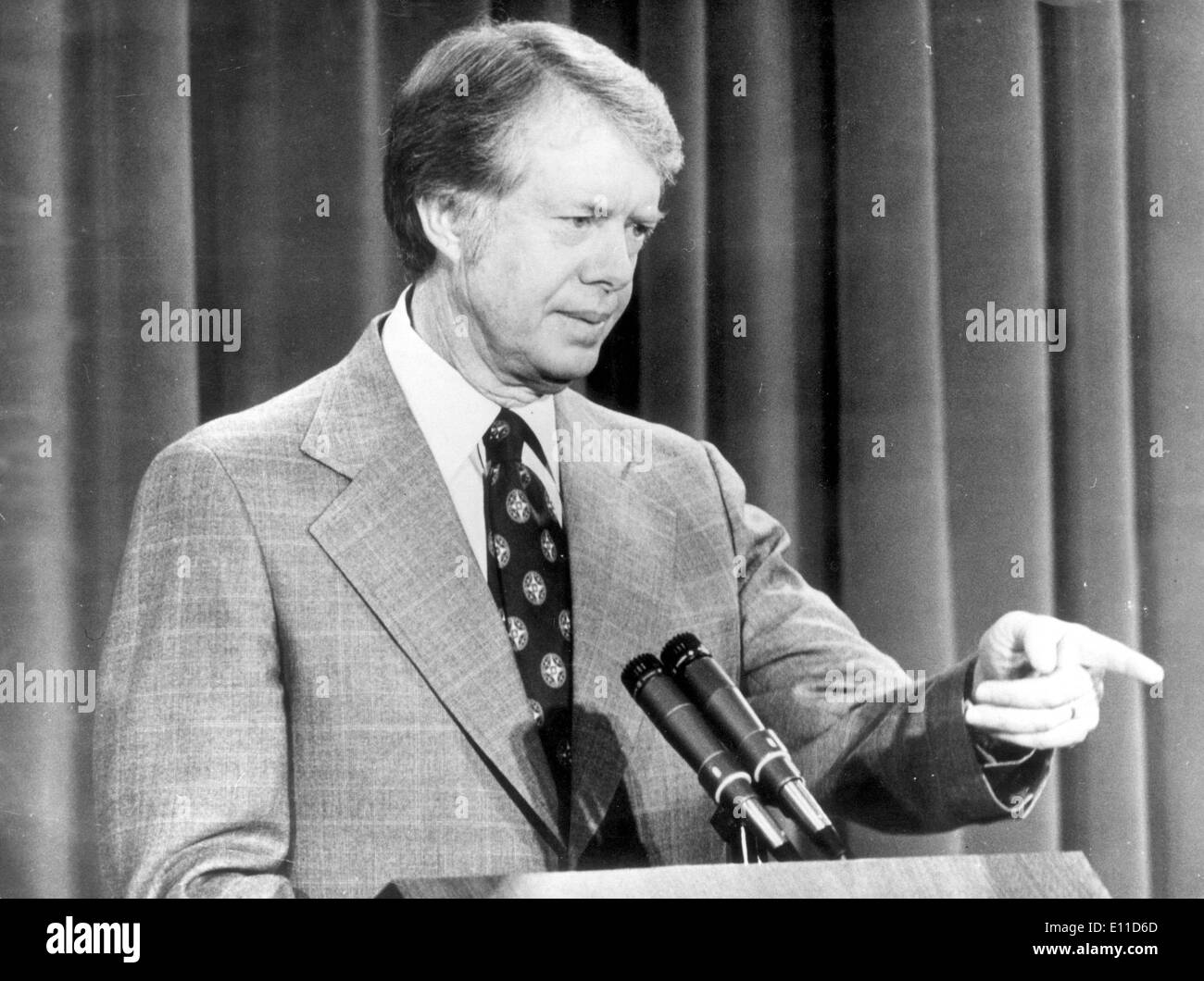 President Jimmy Carter gives speech Stock Photo - Alamy
