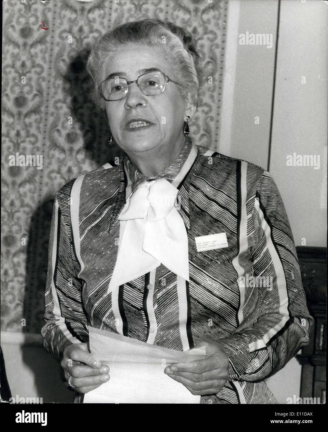 May 04, 1977 - Miss Mildred Head First Women President Of The ...
