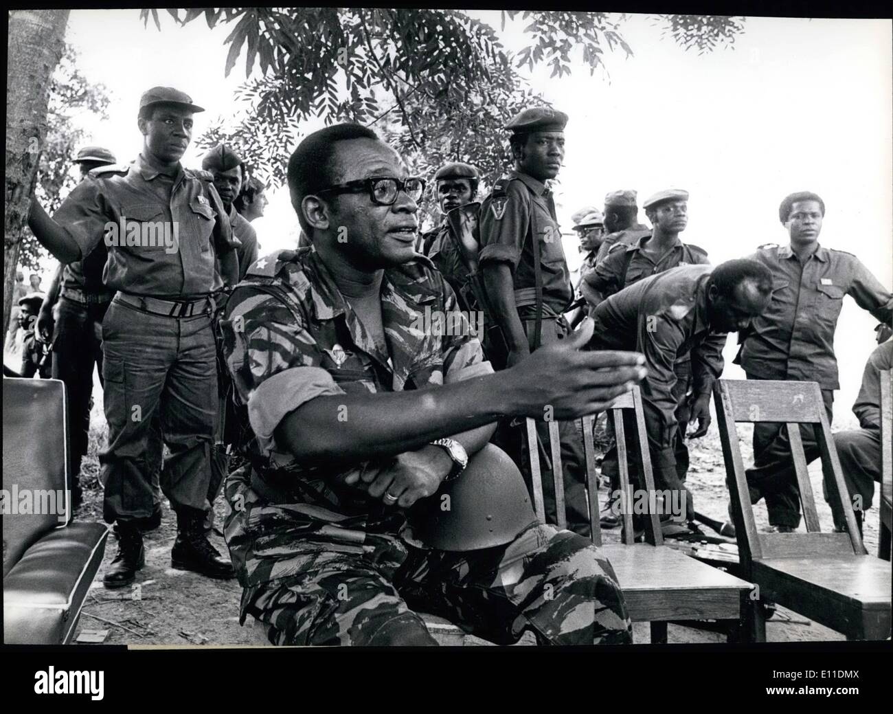 May 05, 1977 - Zaire: Shaba Province: President Mobutu Sese Seko in his ...