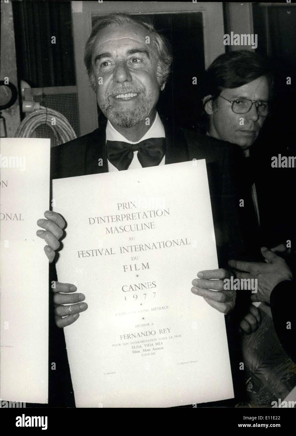 May 29, 1977 - Fernando Rey won the Best Actor Award at Cannes Film ...