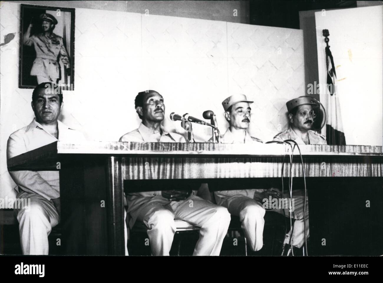 Jun. 06, 1977 - Sadat At Suez. Suez, June - Mena President Anwar El ...