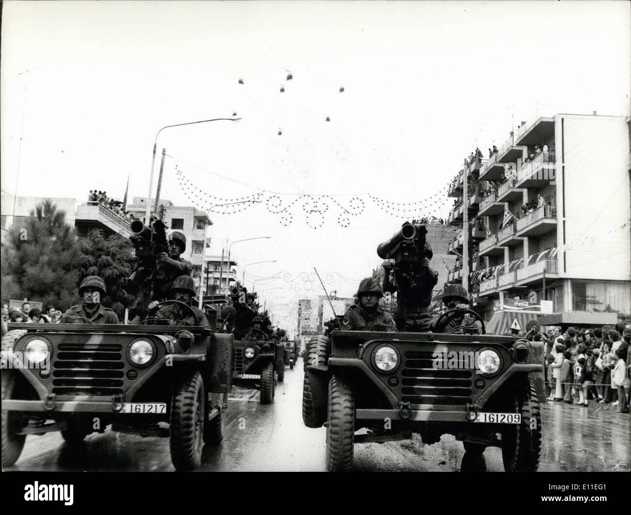 Sep. 09, 1977 - Troops returning from Greek measures ''Philippos 77 ...