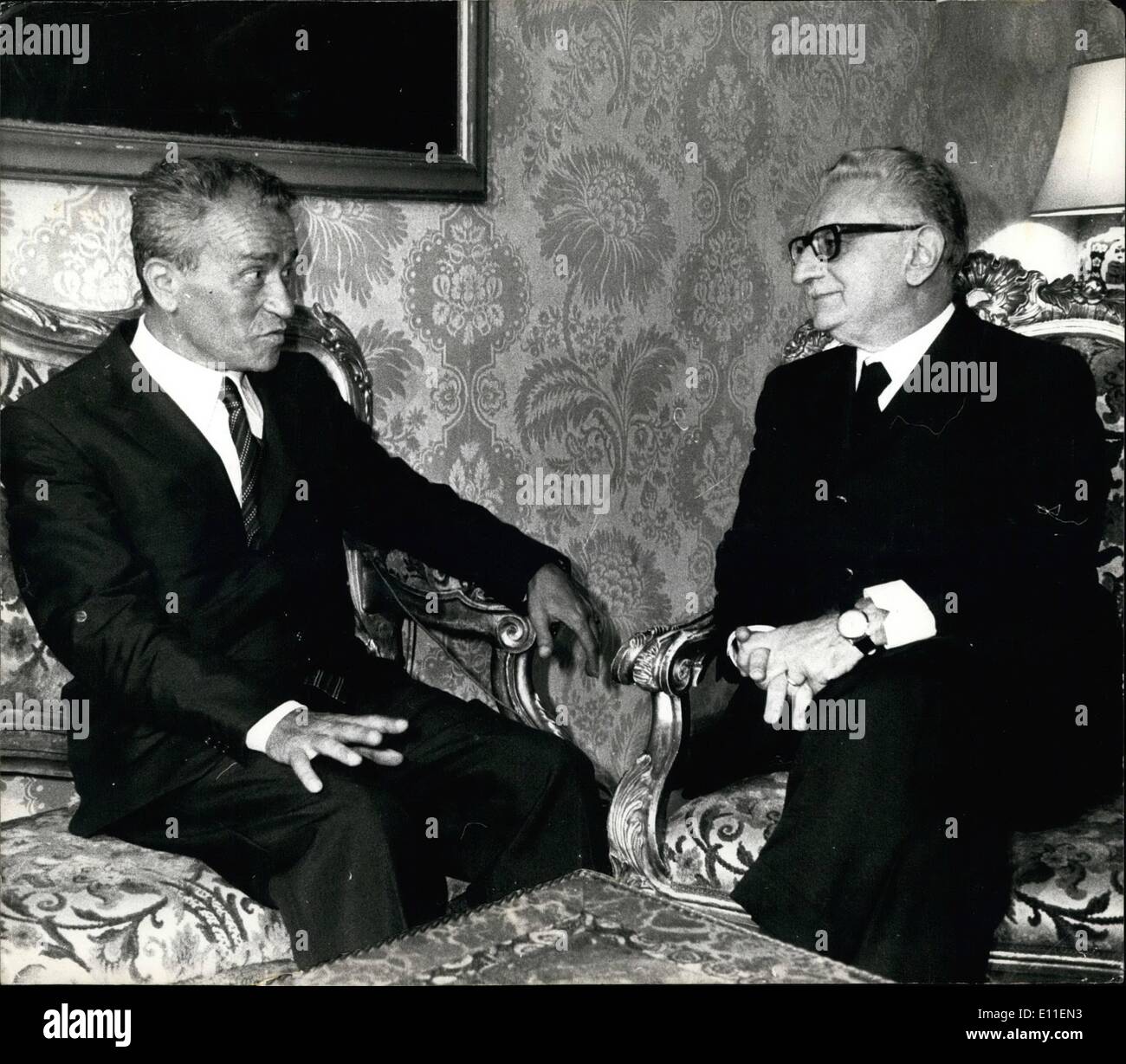 Jun. 06, 1977 - President Giovanni Leone - Pietro Ingrao newly elected ...