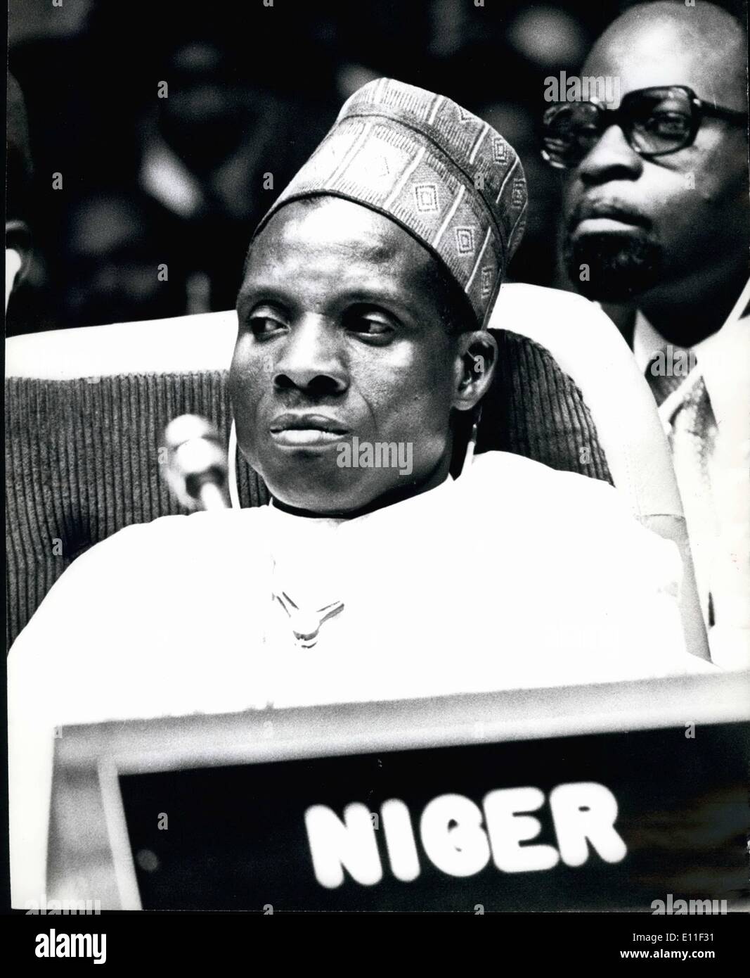 Jul. 07, 1977 - Kountche Niger: Lt. Col. Seyni Kountche, President of ...