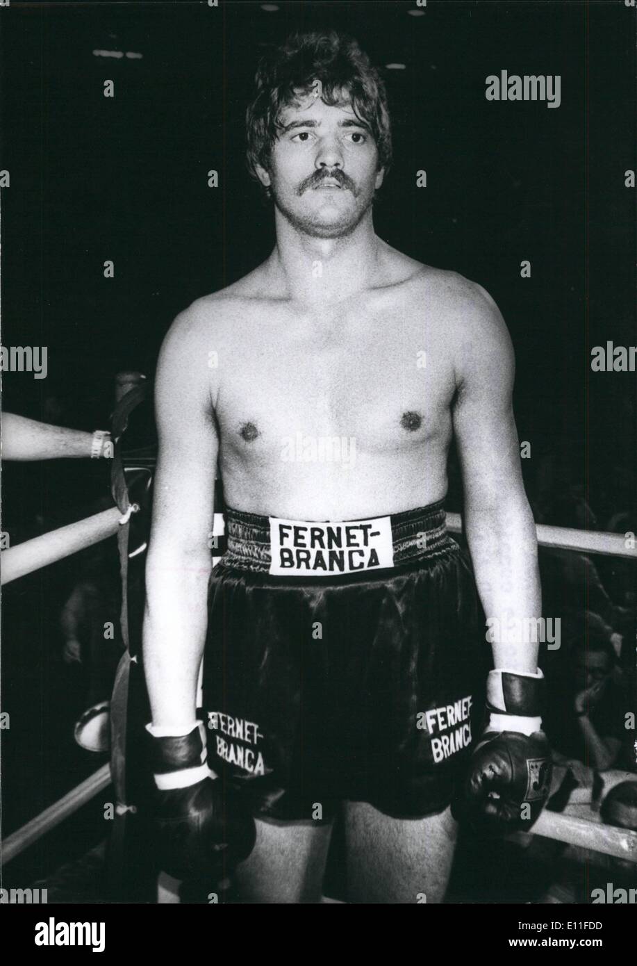 Jul. 07, 1977 - Italian Heavyweight Champion Alfio Rightti who is to be ...