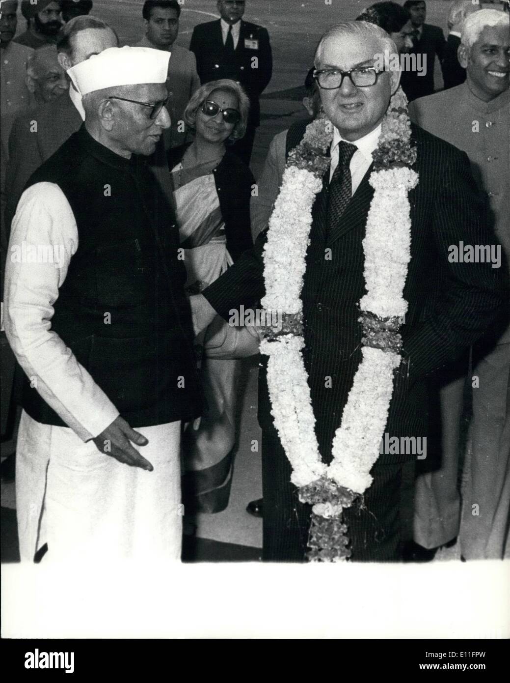 Jan. 01, 1978 - Prime Minster Callaghan in India: Photo shows a ...