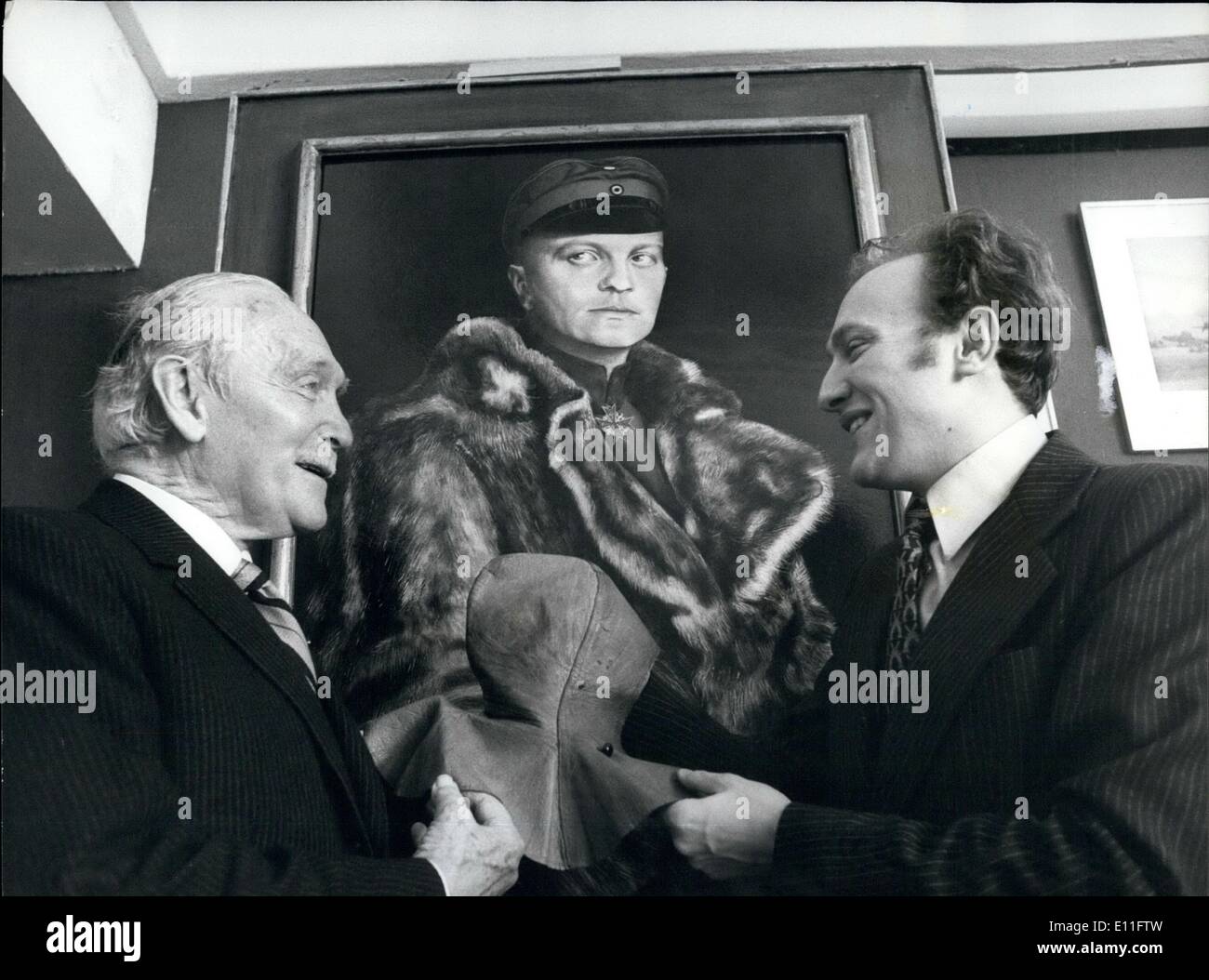 Nov. 11, 1977 - Flying Helmet of The ''Red Baron'' Handed Over To The ...