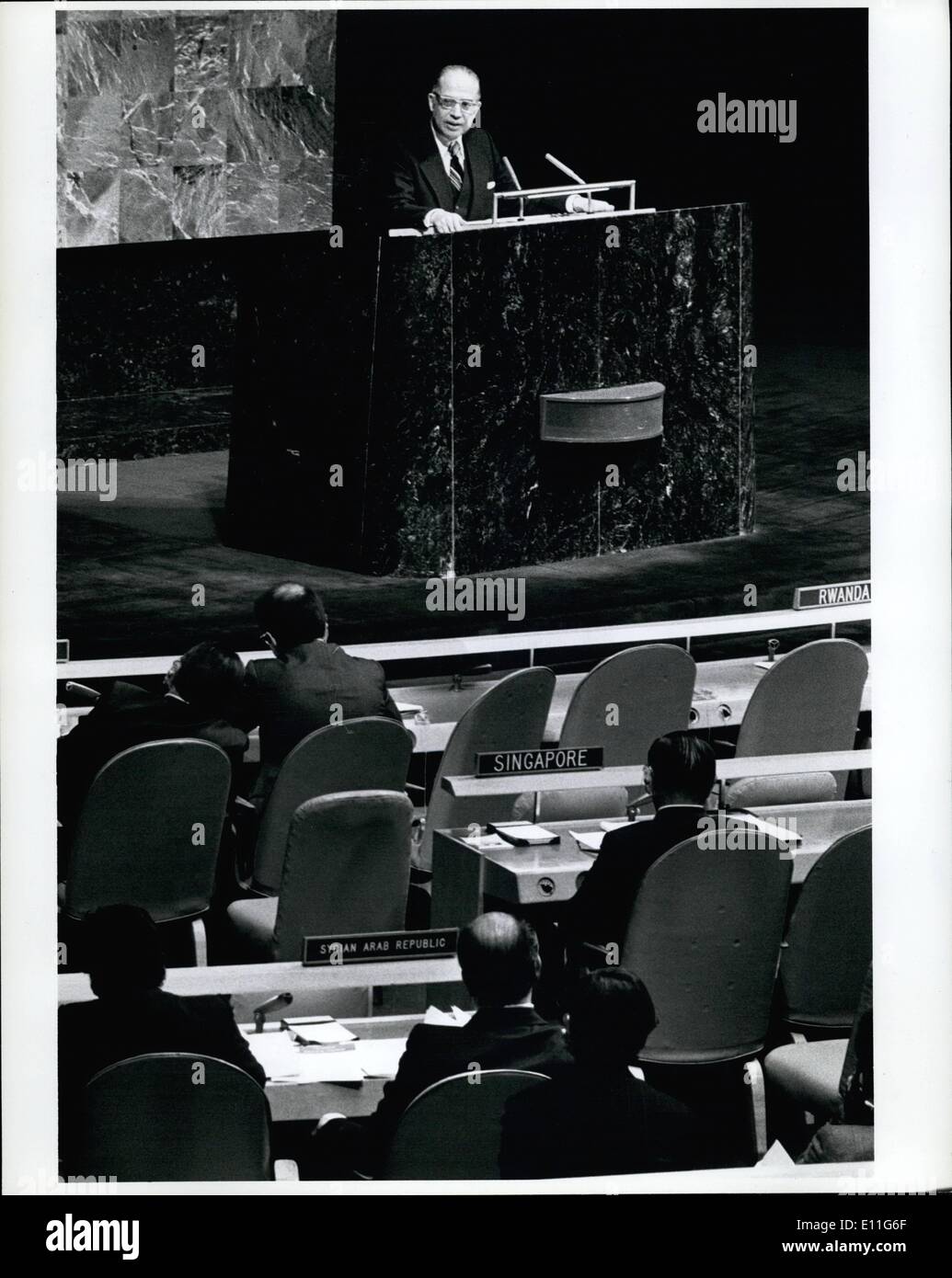 Nov. 11, 1977 - Egyptian Ambassador to the United Nations, Dr. Ahmed ...