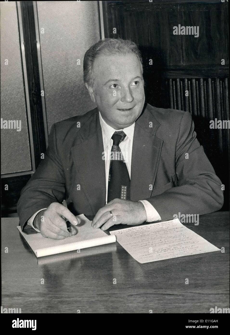 Jan. 12, 1978 - Georges Seguy, the Secretary General of the General ...