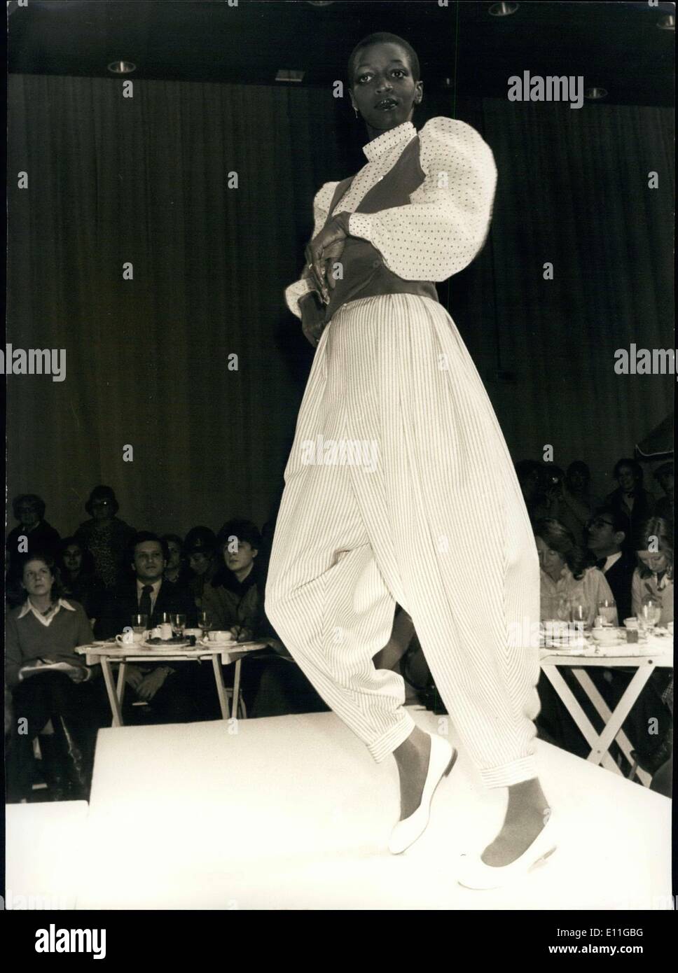 Jan. 23, 1978 - Models in fashions by Jaques Esterel Stock Photo - Alamy