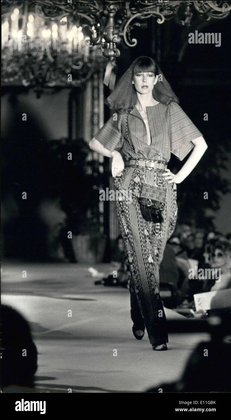 Jan. 24, 1978 - Jules-Francois Crahay Creation for Lanvin for Spring ...