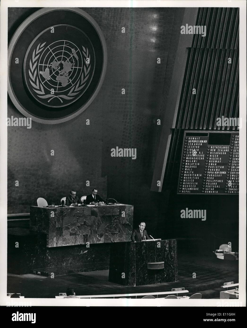 Dec. 12, 1977 - U.N. thursday Dec. 1st 1977: Israeli Ambassador chaim ...