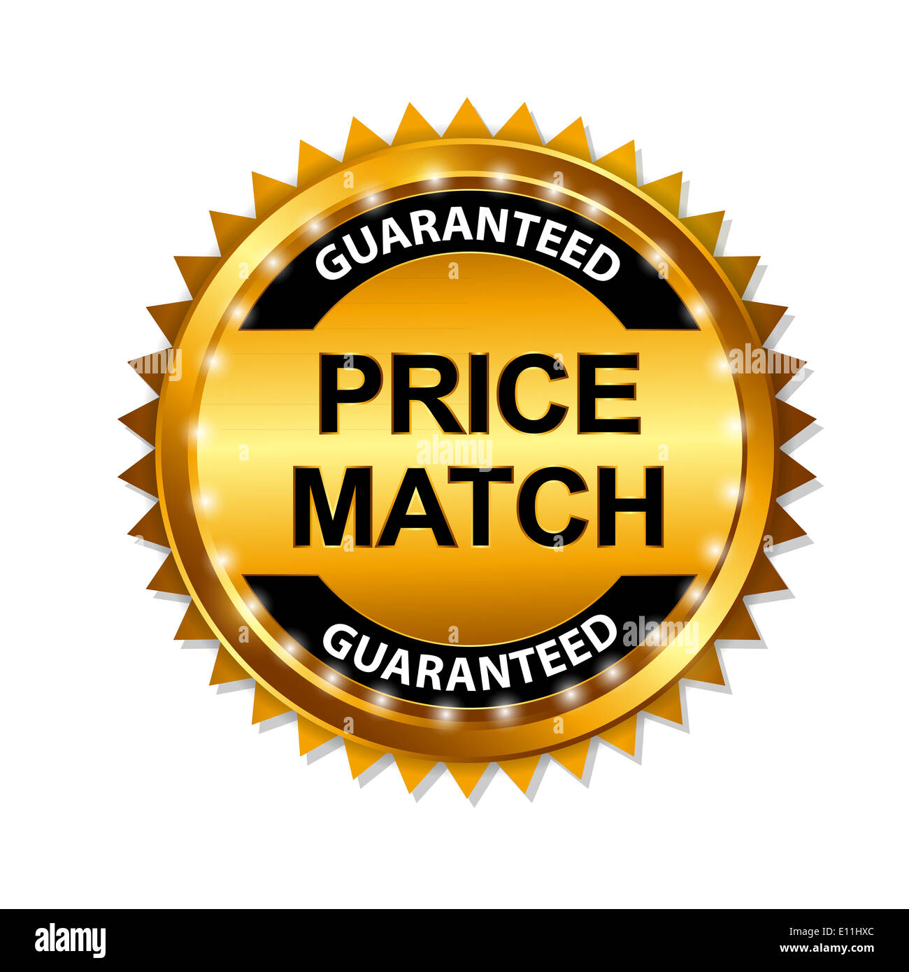 Gold Label Sign Template Vector Illustration Stock Photo - Alamy