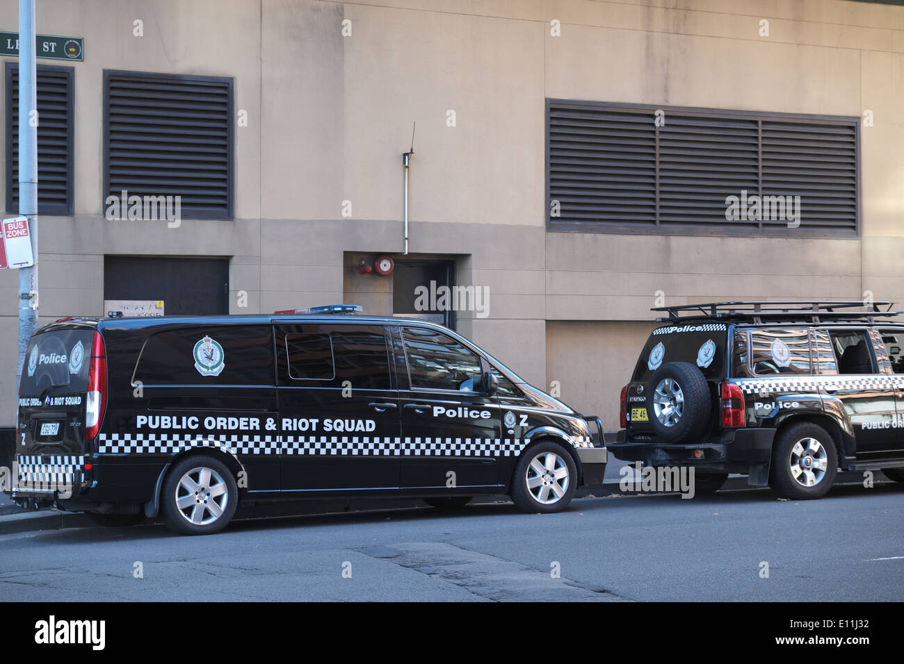 Sydney and NSW police force Public Order and Riot squad police in black ...