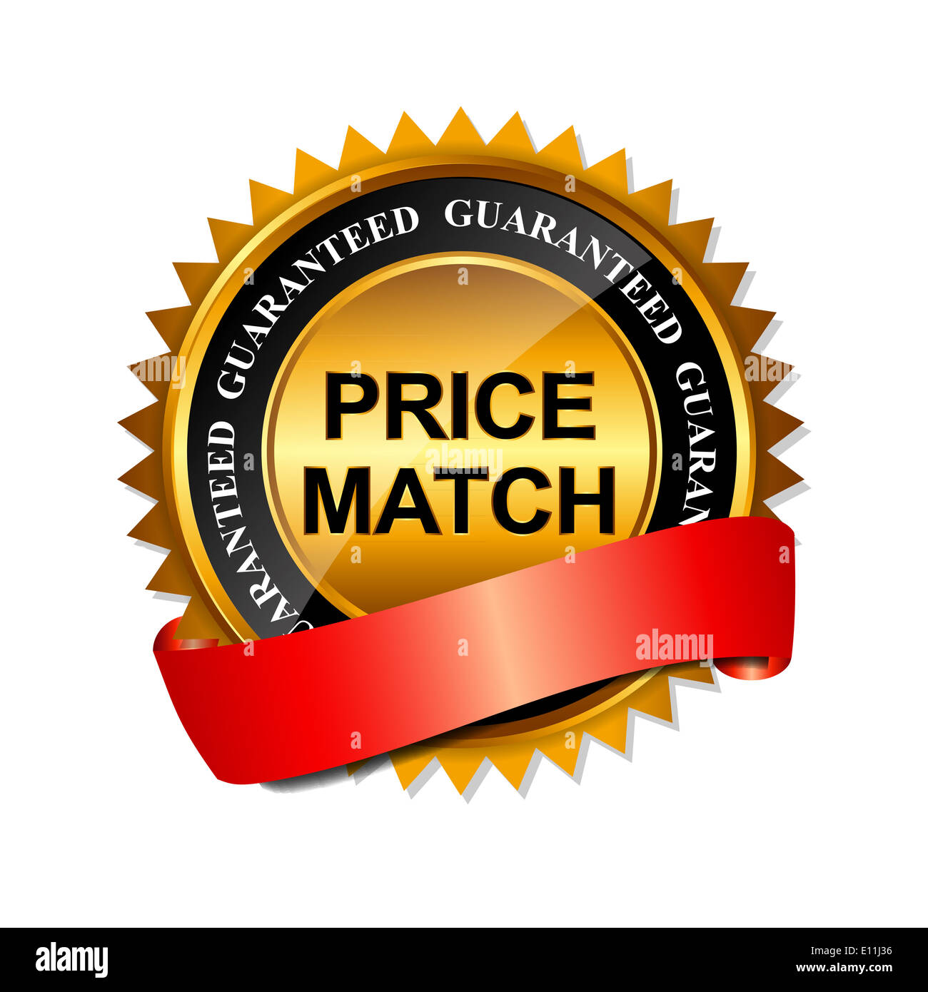 Gold Label Sign Template Vector Illustration Stock Photo - Alamy