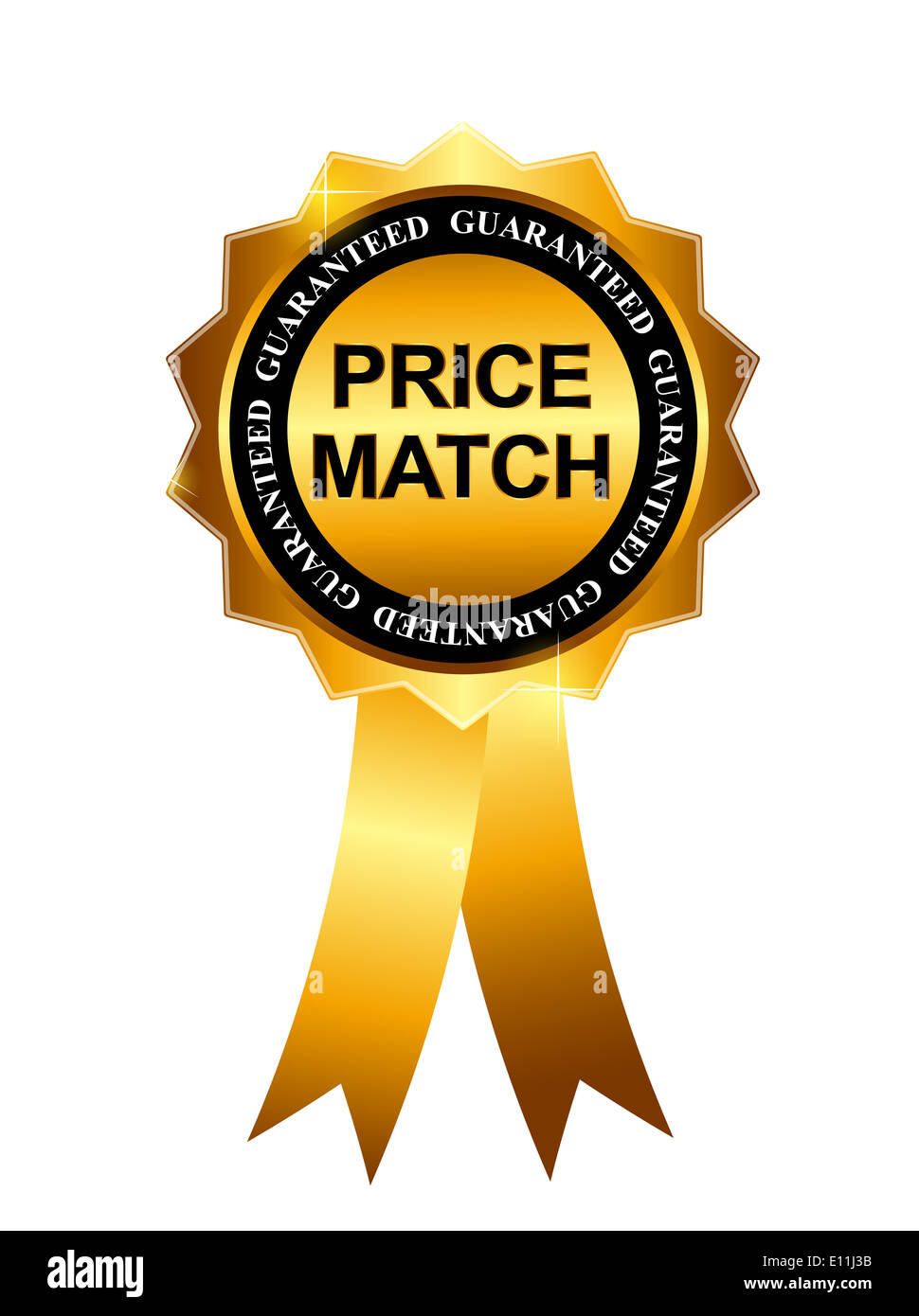 Gold Label Sign Template Vector Illustration Stock Photo - Alamy