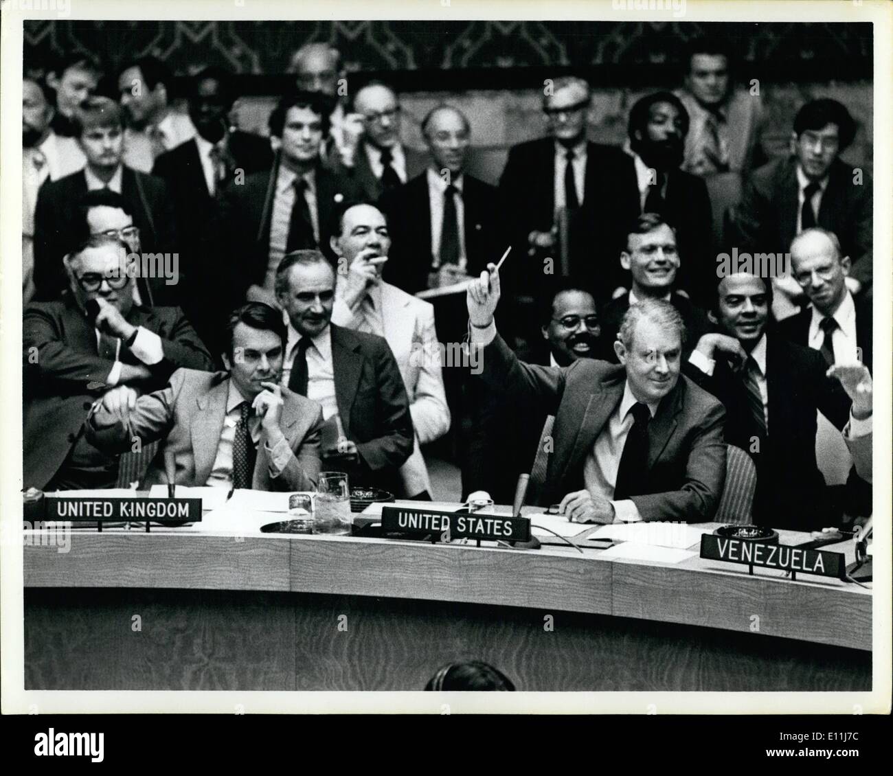 Jul. 07, 1978 - UN Security Council. Voting of the Namibia resolution ...