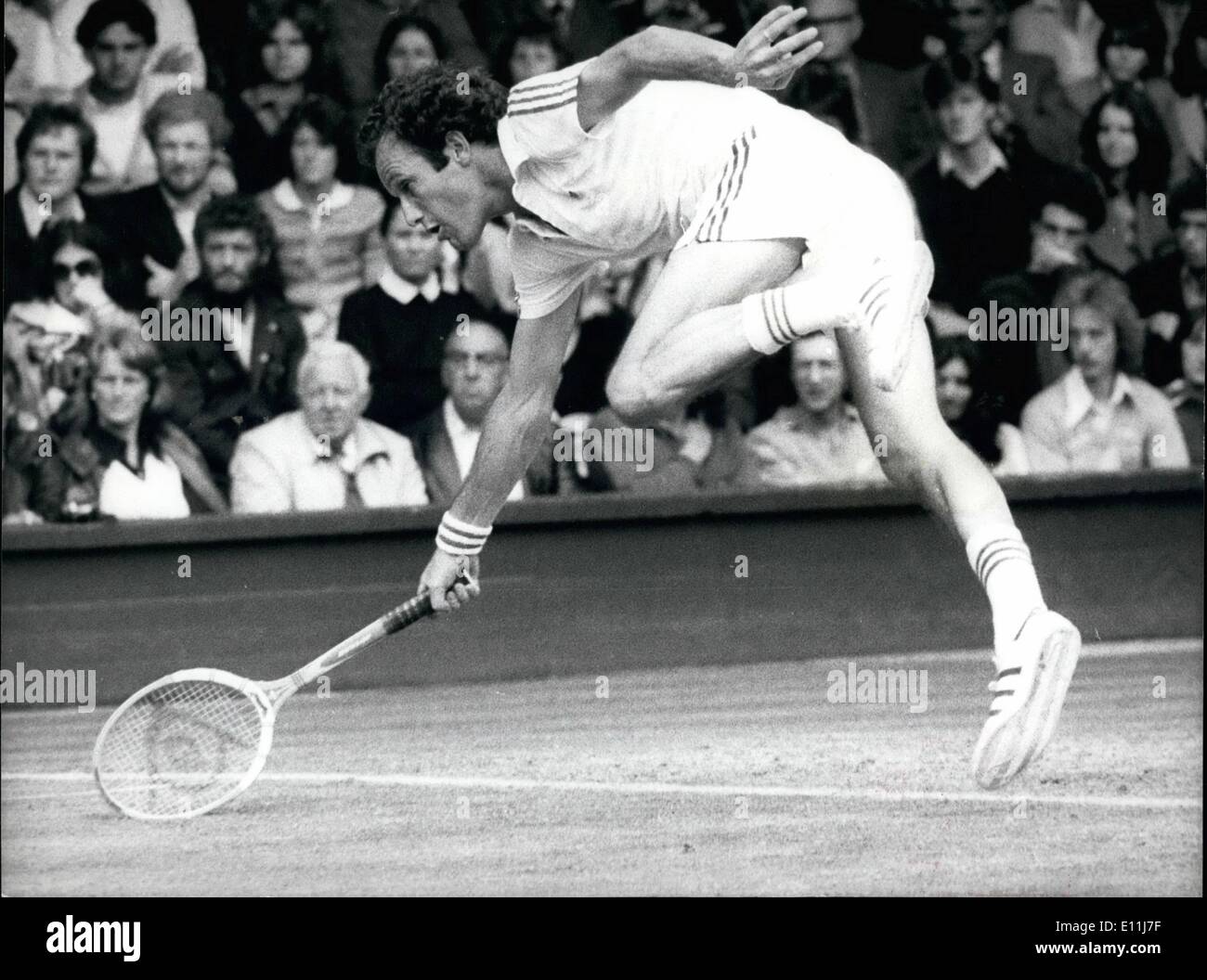 Jul. 07, 1978 - Nastase is beaten by Tom Okker at Wimbledon: Ilie ...