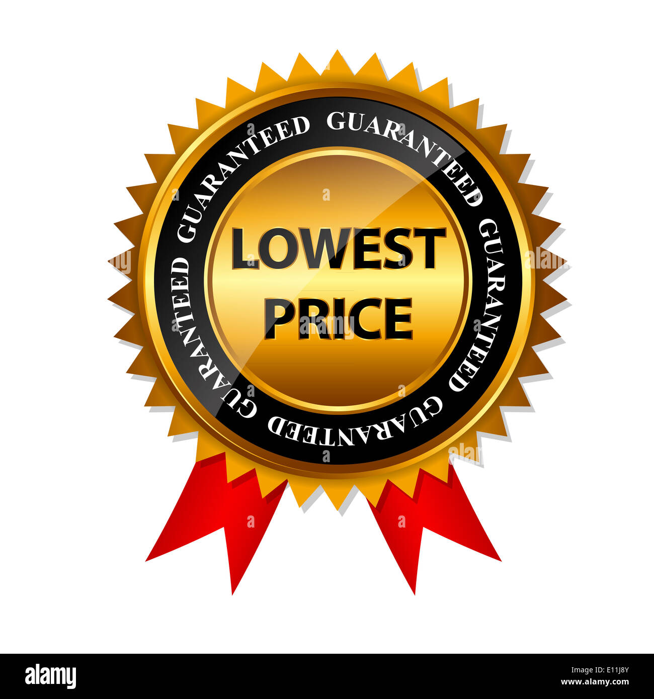 Gold Label Sign Template Vector Illustration Stock Photo - Alamy