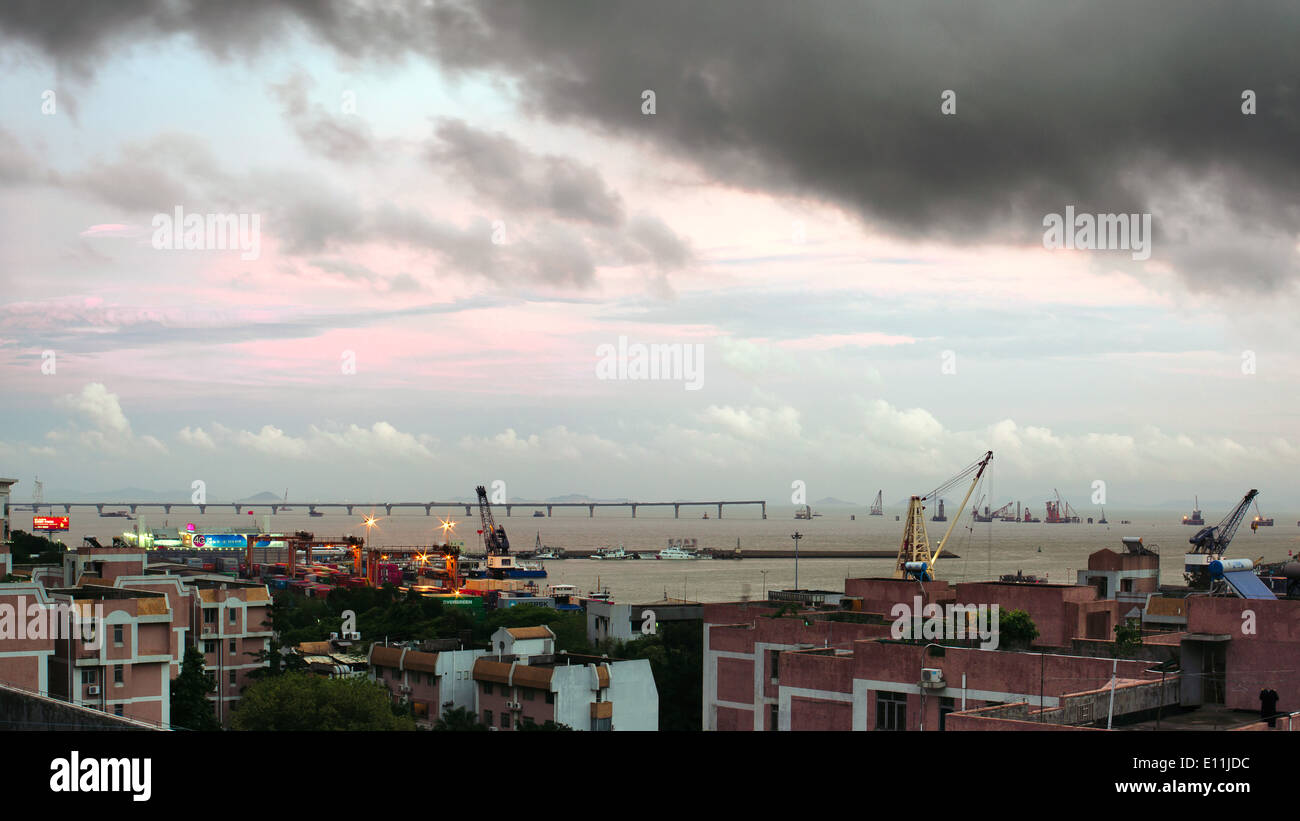 Hong Kong Zhuhai Macau Bridge Construction Site Stock Photo - Alamy