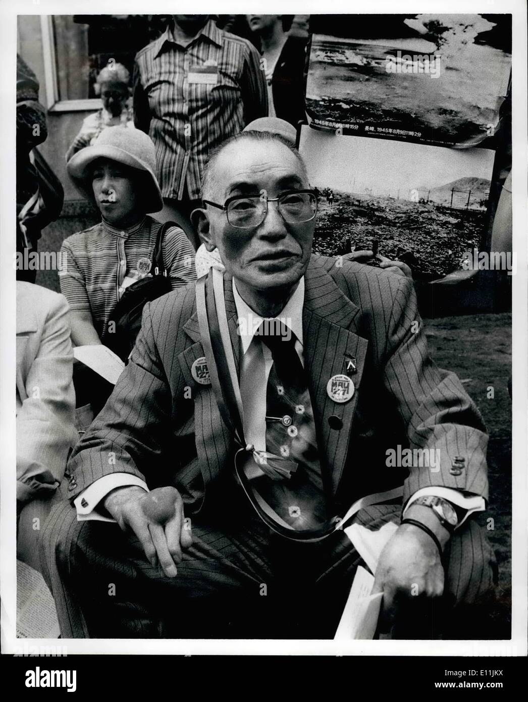 May 05, 1978 - Busuke Shimoe director of the Hiroshima Council of the ...