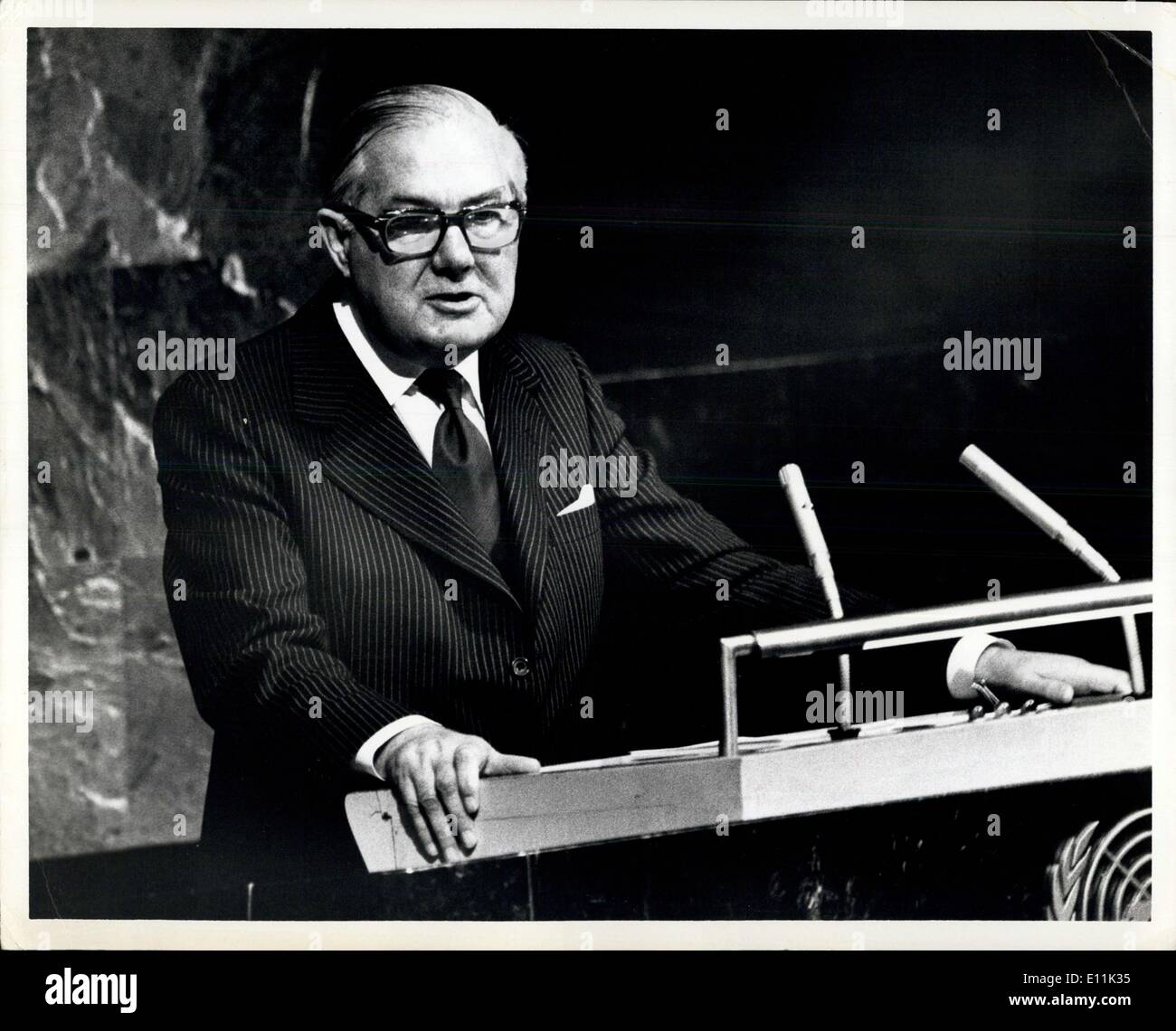 Jun. 02, 1978 - James Callaghan UN Disarmament Stock Photo - Alamy