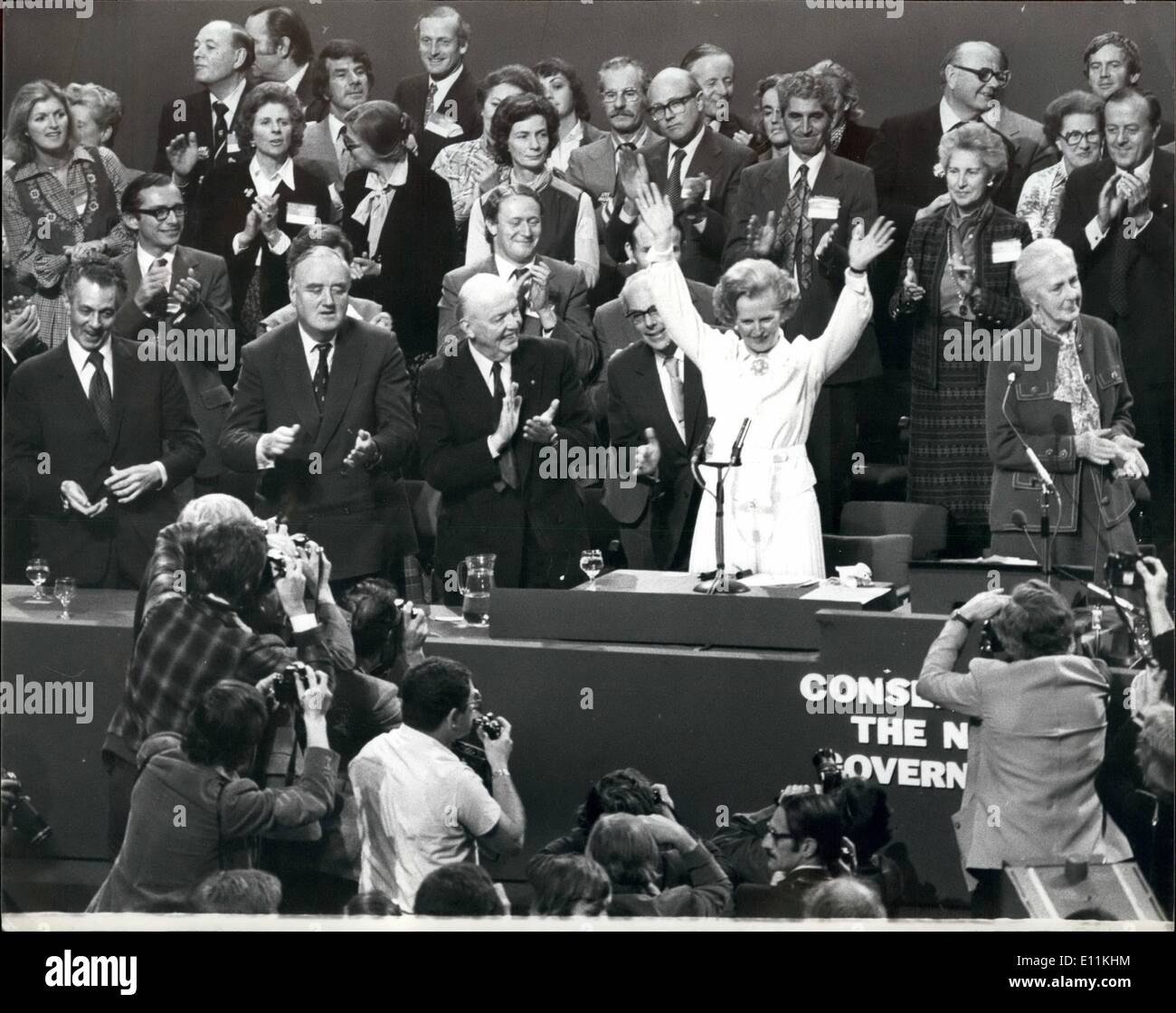 Black white photo margaret thatcher hi-res stock photography and images ...