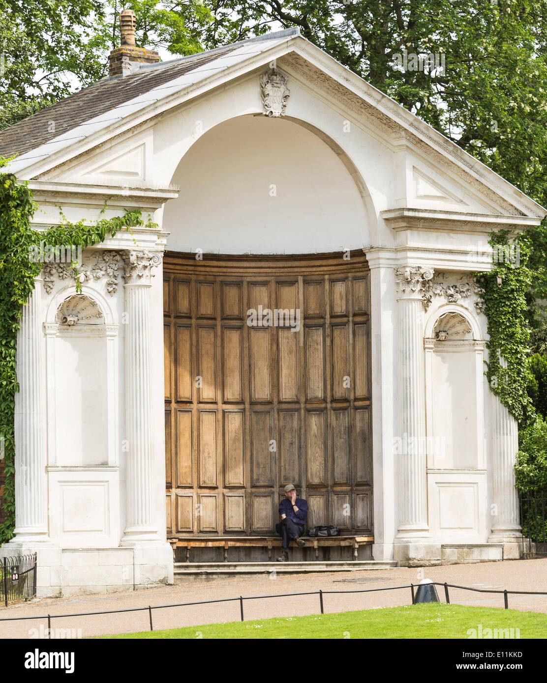 London, UK. 21st May, 2014. Man enjoying the warm weather in Hyde Park ...