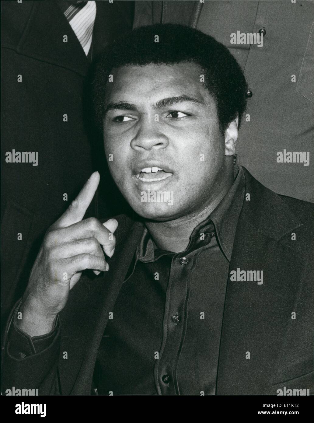 Jan. 01, 1979 - Muhammad Ali seen during his press conference before ...