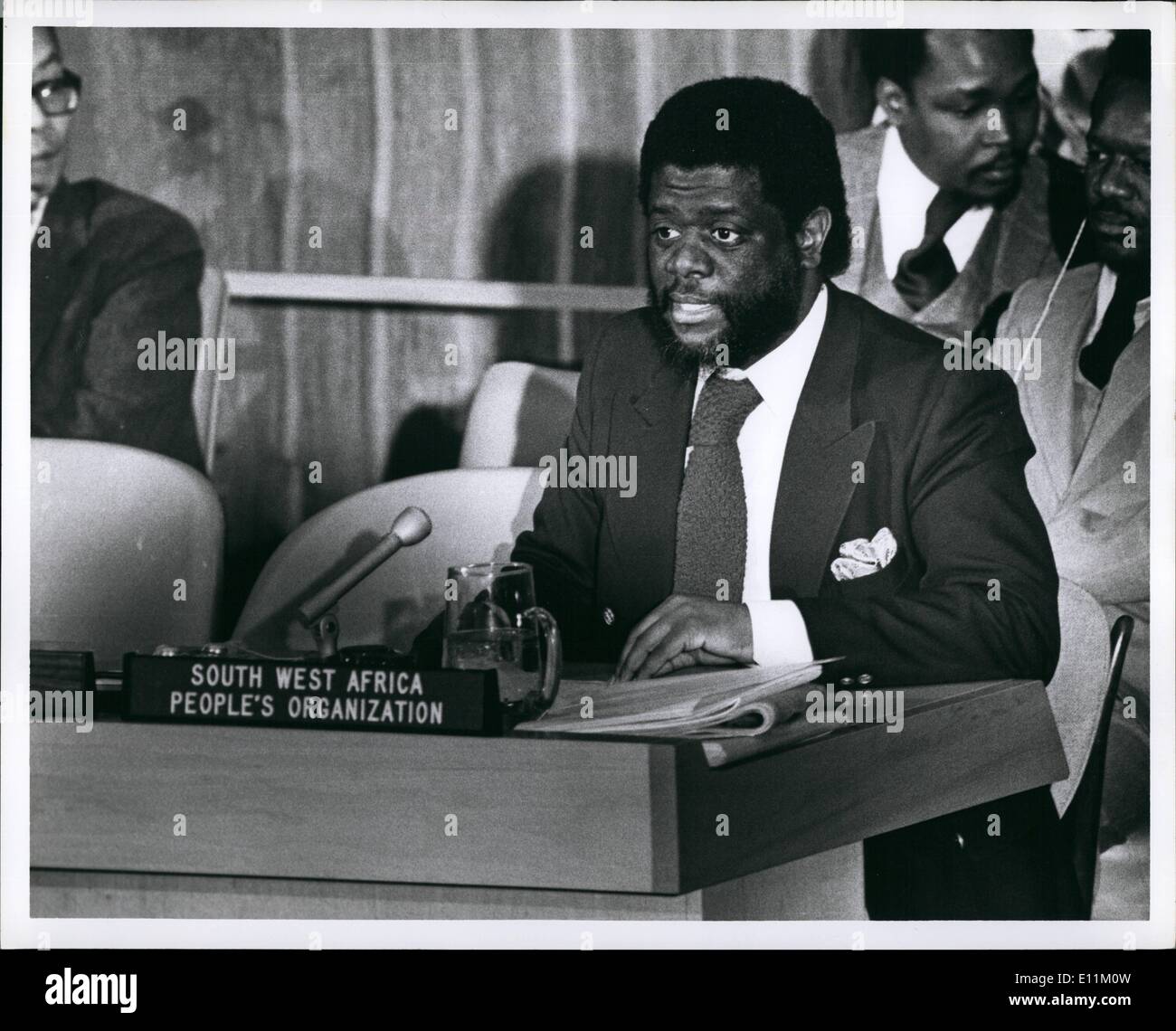 Oct. 10, 1978 - United Nations MC. Theo -Ben Gurirab chief ...