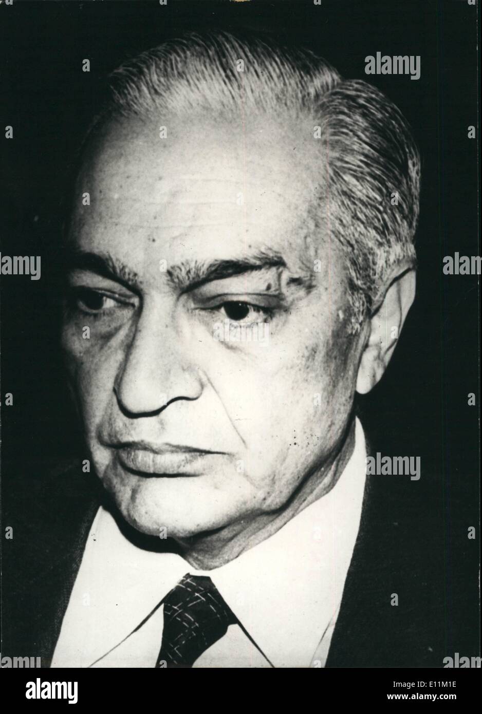 Oct. 10, 1978 - Doctor Mostafa Khalil, New Premier Minister of Egypt ...