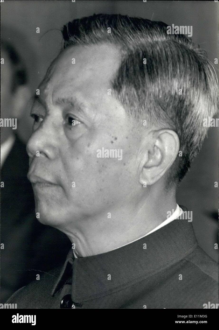 Oct. 19, 1978 - Chinese Vice Prime Minister Fang-Yi Stock Photo - Alamy