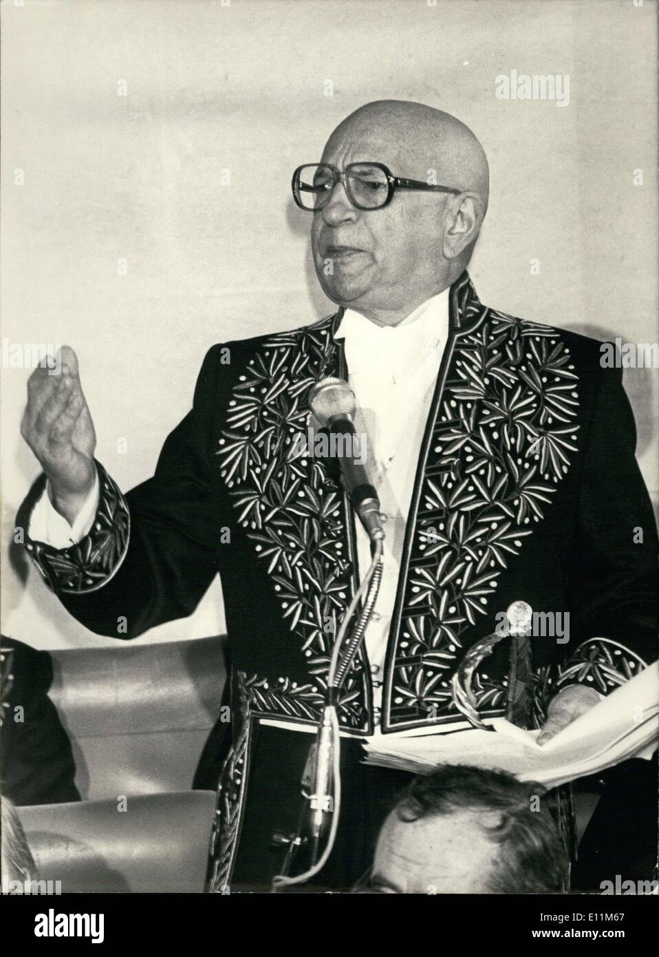 Jan. 25, 1979 - Edgar Faure Elected to the Academie Francaise Stock ...