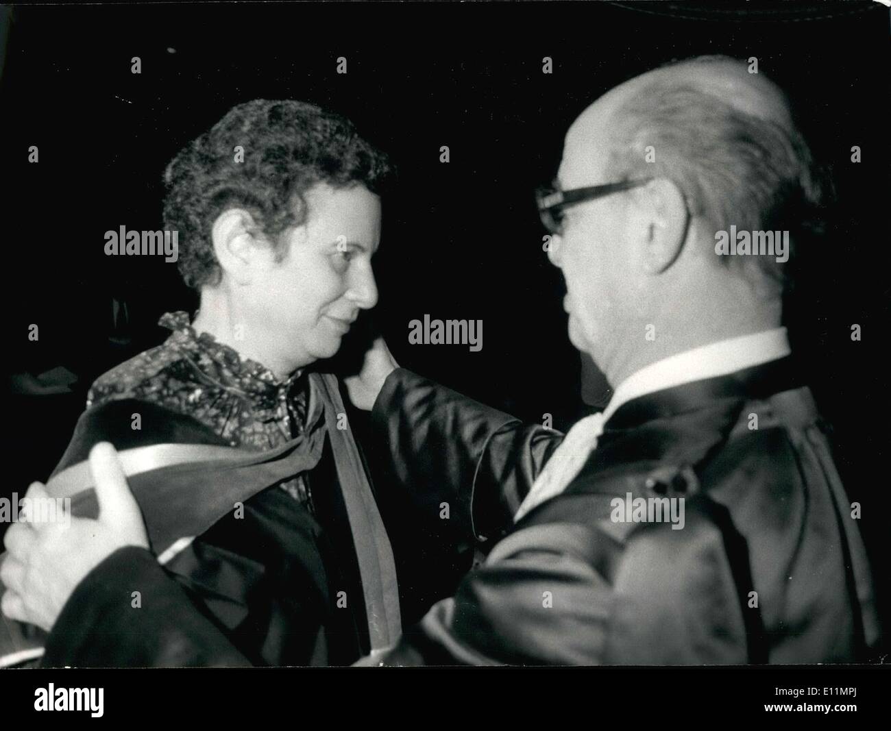 Dec. 11, 1978 - Mrs. E. Neufeld is New Docteurs Honoris Causa Stock ...