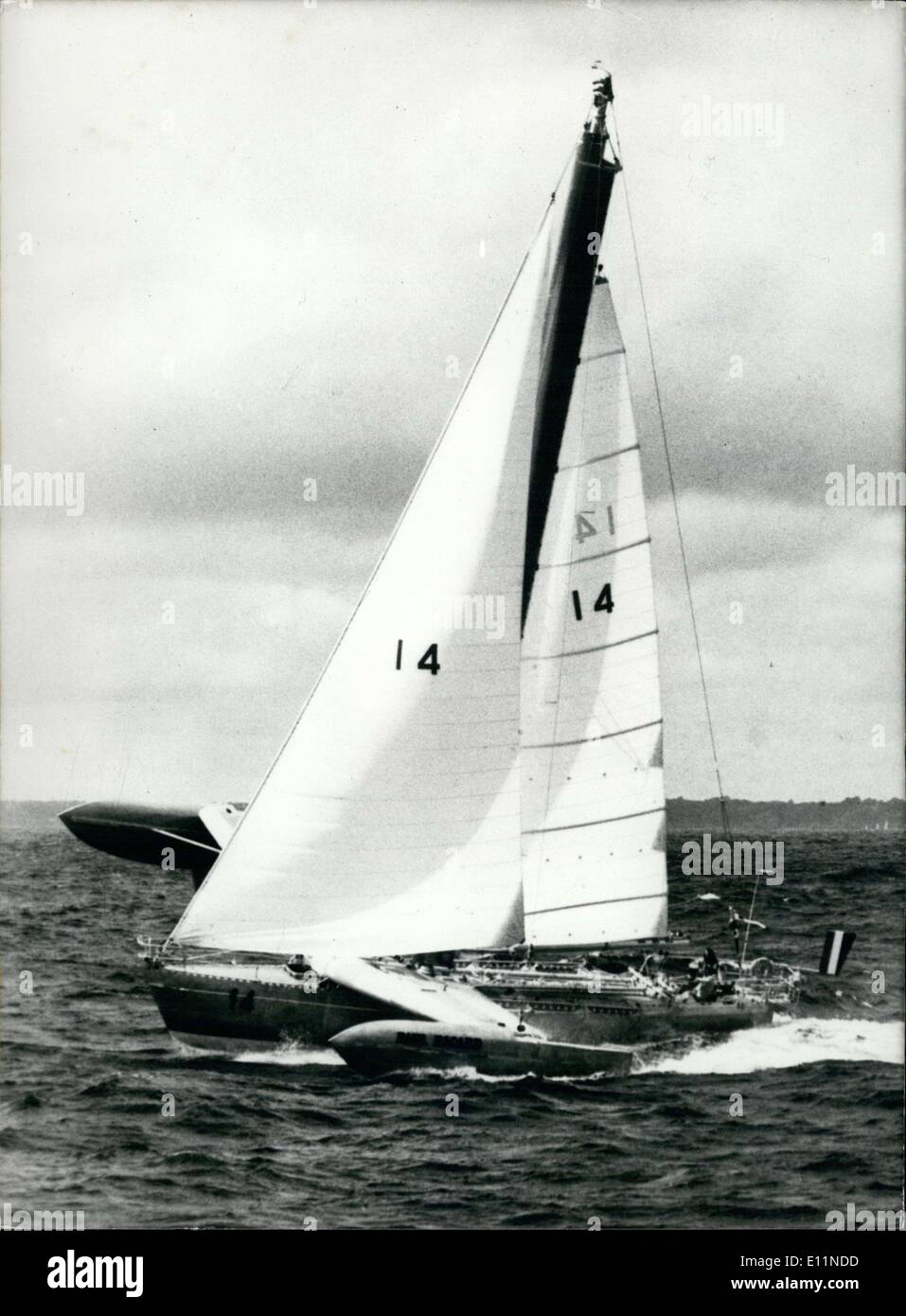 Jun. 27, 1979 - Eric Tabarly's Sailboat ''Paul Ricard'' Traversing ...