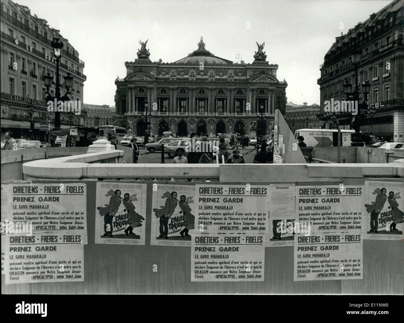 Apr. 13, 1979 - Poster War at the Opera House of Paris Stock Photo - Alamy