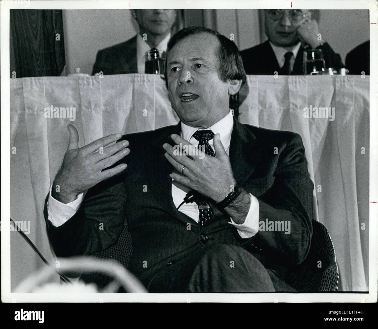 May 05, 1979 - Senator Howard Baker (Rep. Tenn.) faced a fireing line ...