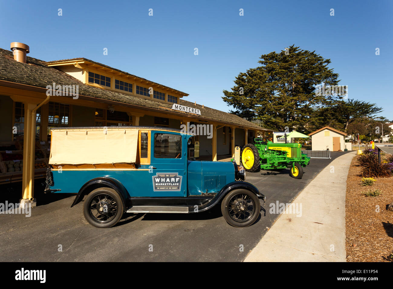 Monterey Wharf Marketplace Stock Photo - Alamy